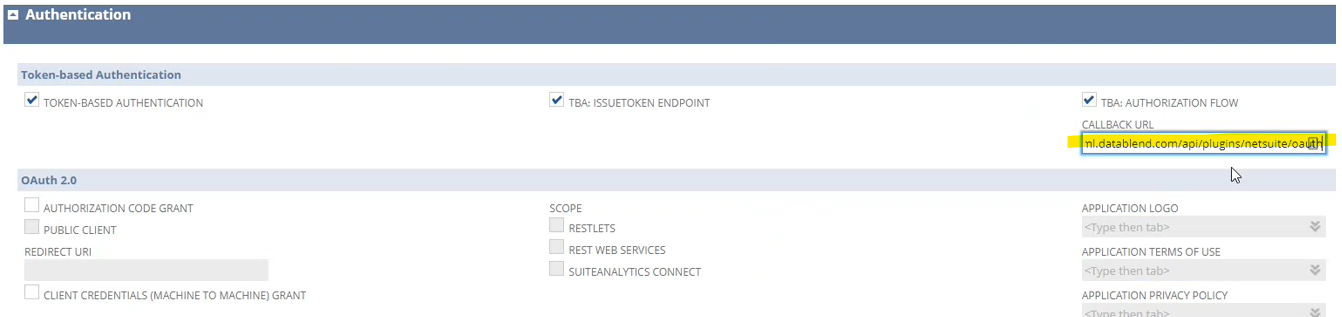 NetSuite Credentials
